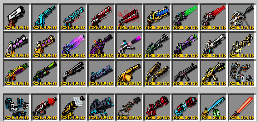 [TaCZ]Pixel Gun 3D Classic Gun Pack - Minecraft Customization - CurseForge